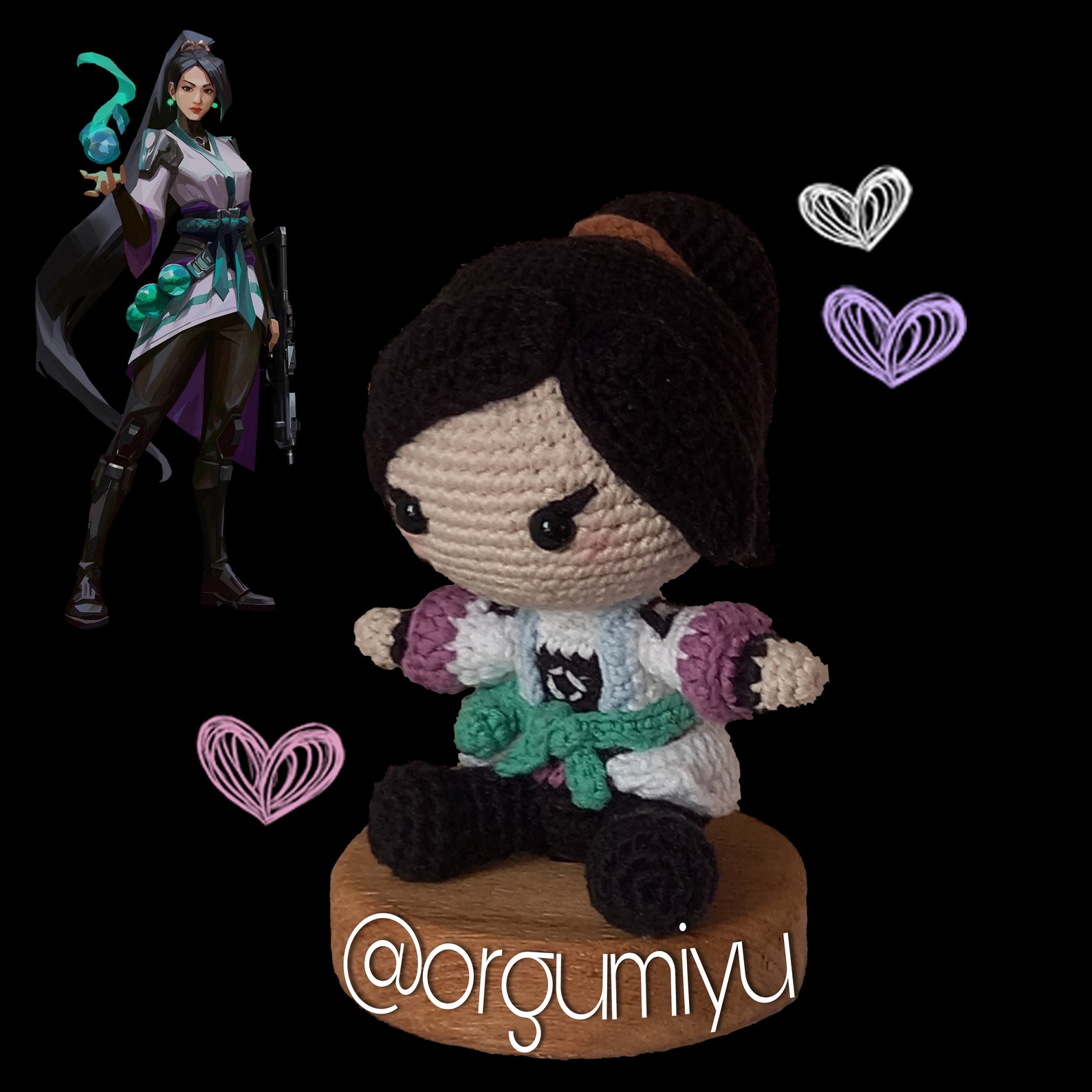 Valorant Sage Amigurumi Doll: Handmade Cotton Toy (15cm) - Etsy