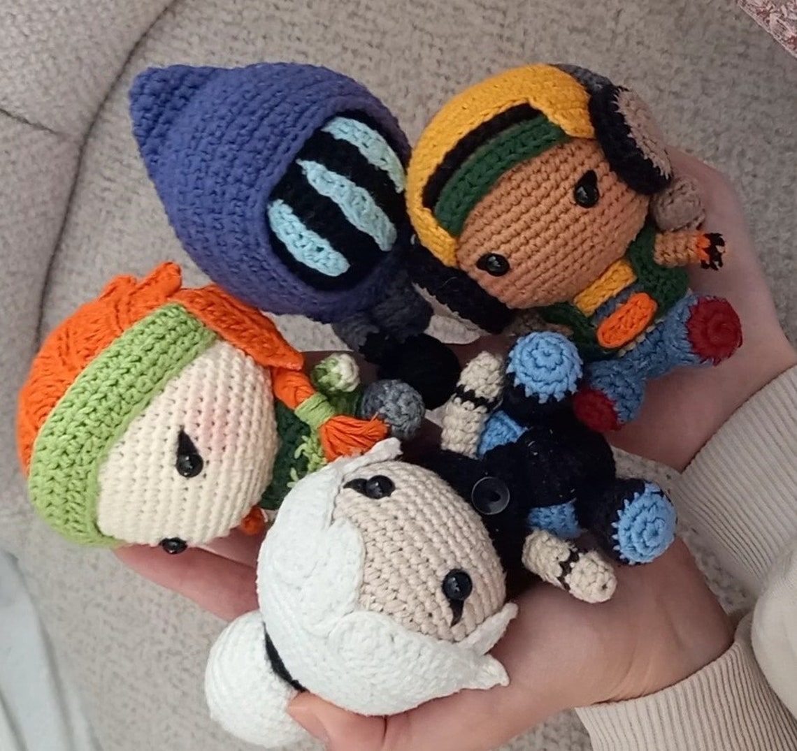 Valorant Omen Crochet Doll: 100% Cotton Amigurumi Toy - Etsy
