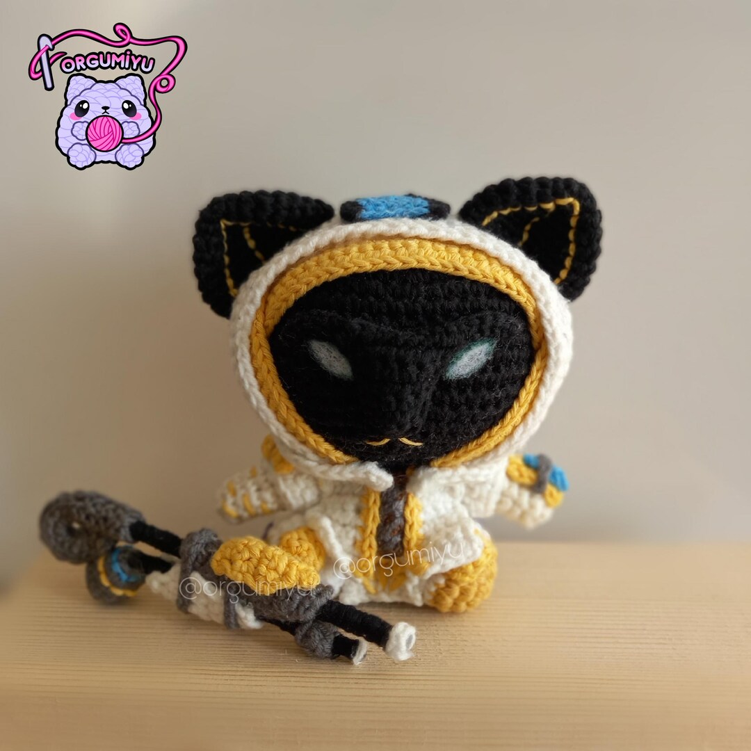 Ana Bastet Overwatch Crochet Doll: Handmade Cotton Amigurumi - Etsy