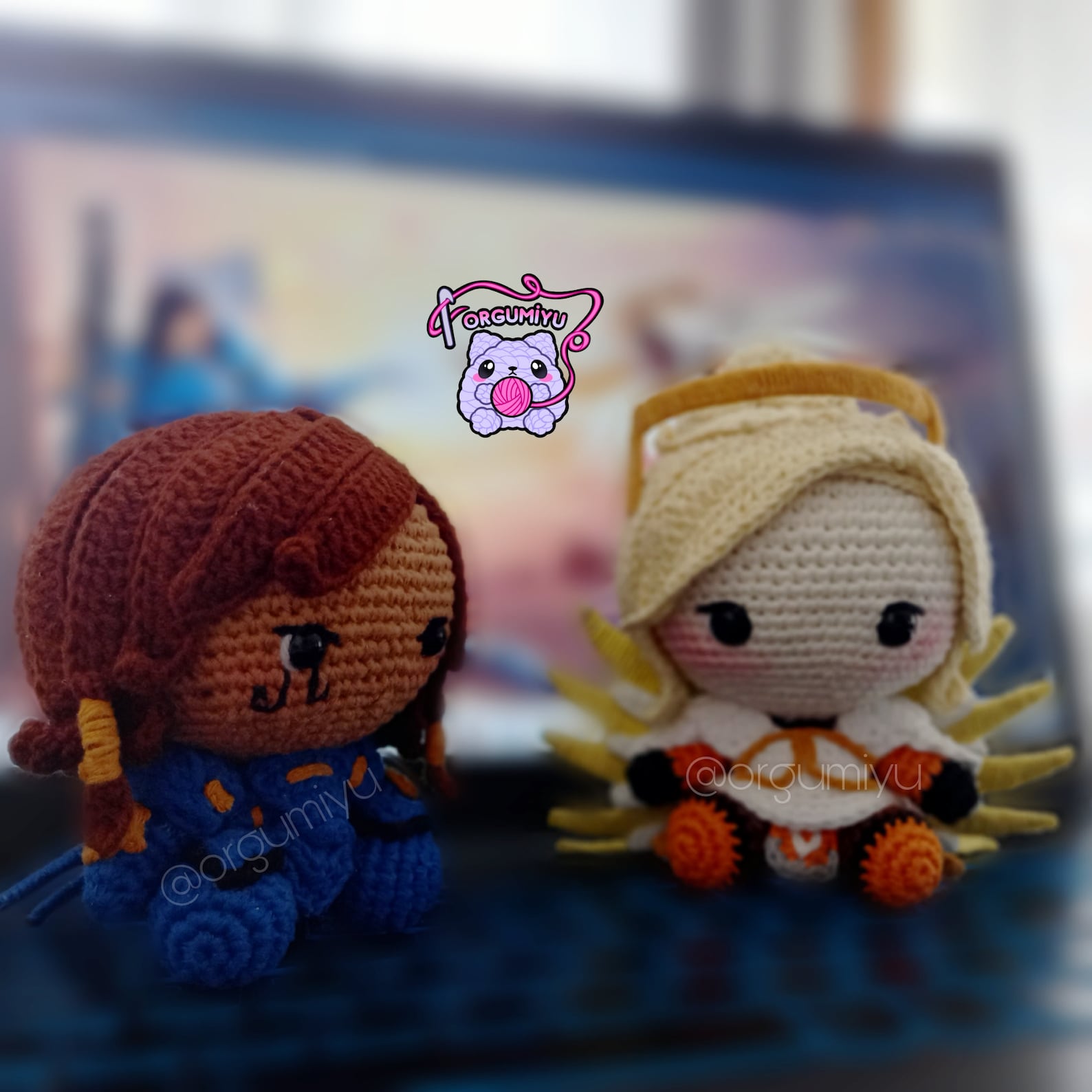 Mercy Overwatch Crochet Amigurumi Doll: 100% Cotton Yarn - Etsy