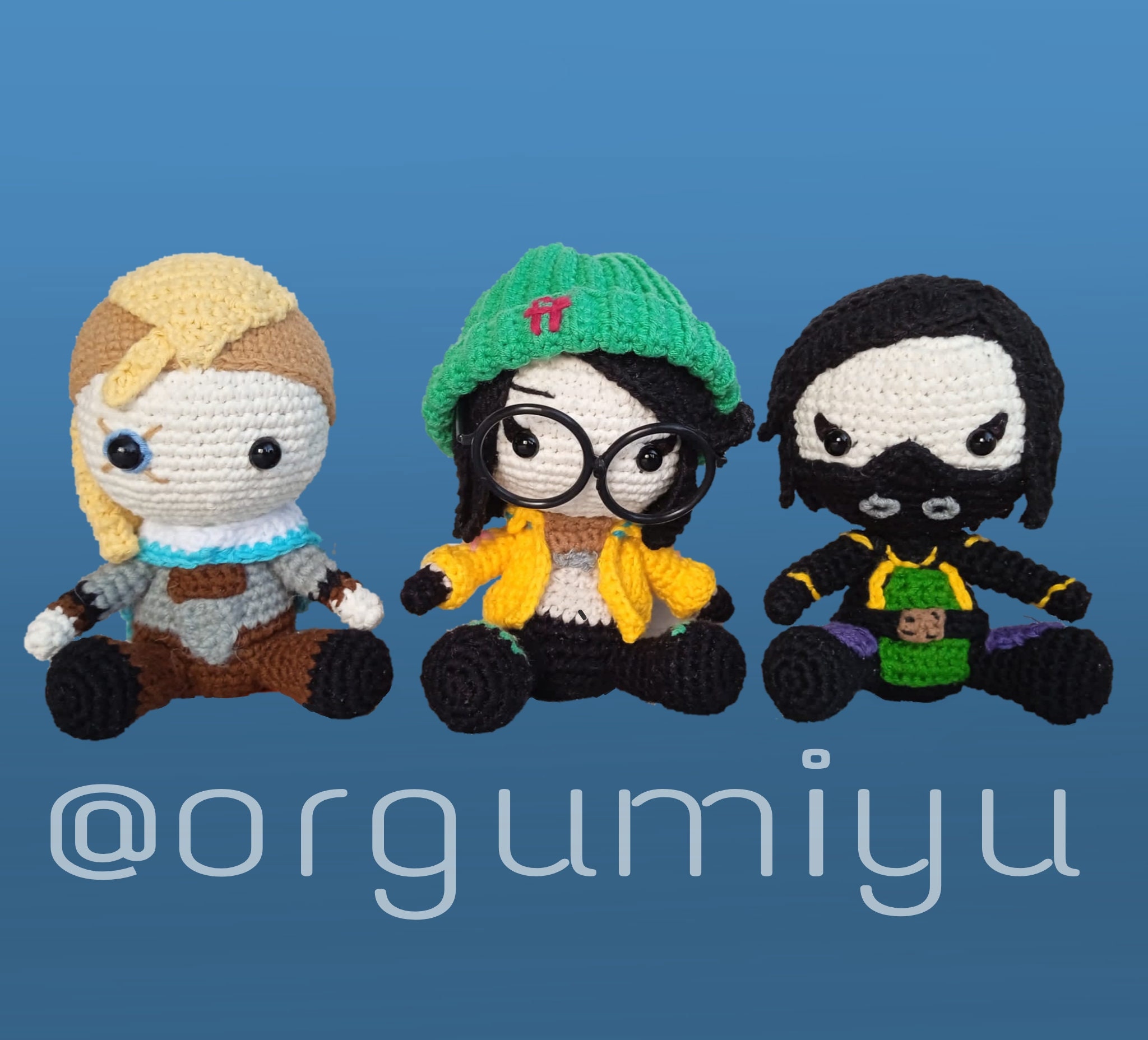 Valorant Omen Crochet Doll: 100% Cotton Amigurumi Toy - Etsy