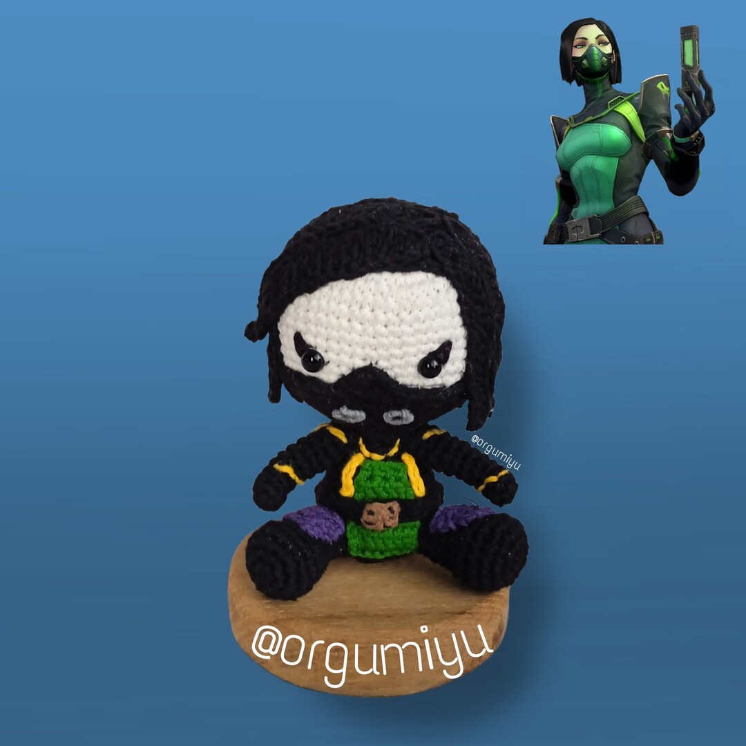Valorant Viper Amigurumi Doll, Valorant Viper Doll, Valorant Viper ...