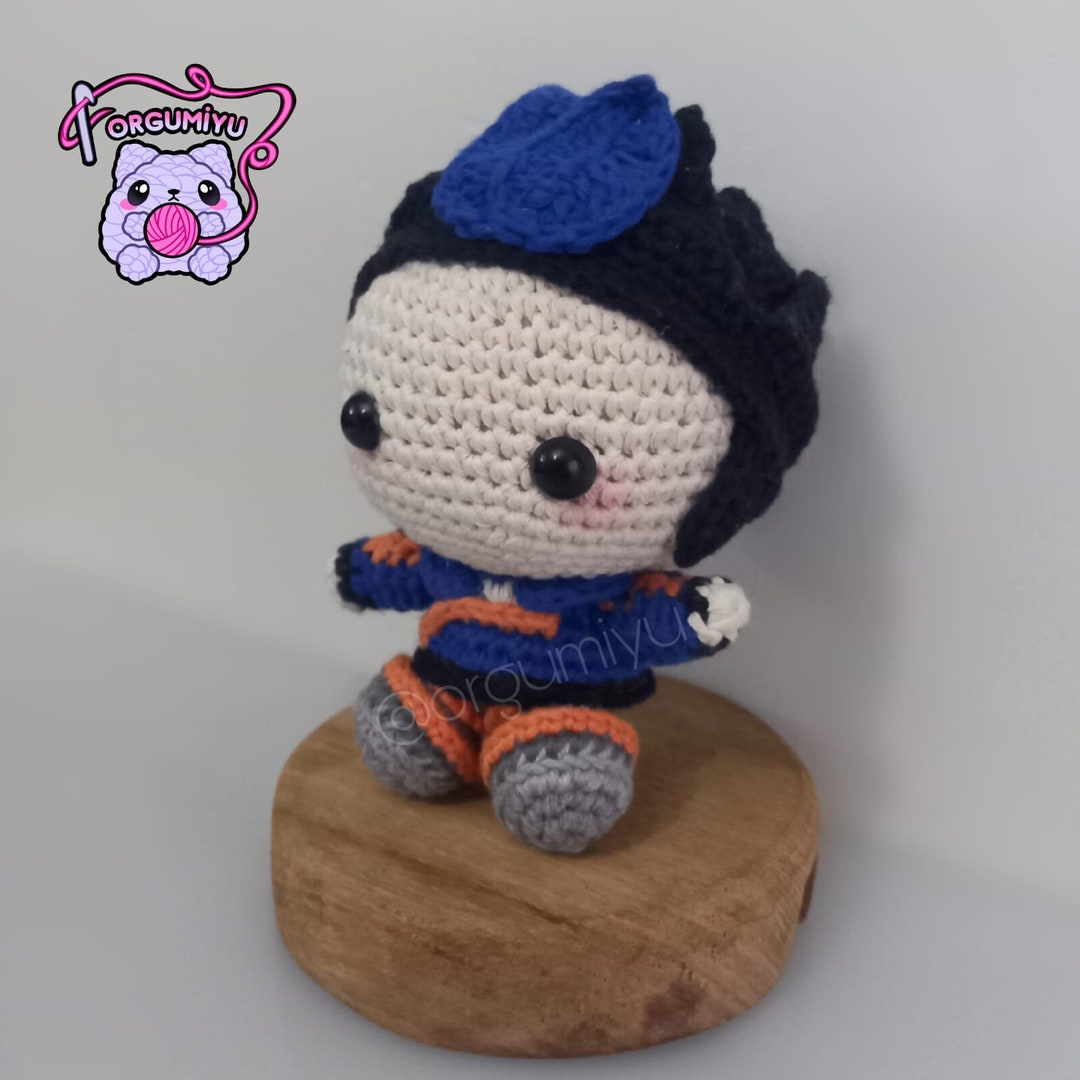 Yoru Valorant Amigurumi Crochet Doll, Yoru Crochet Doll, Amigurumi ...