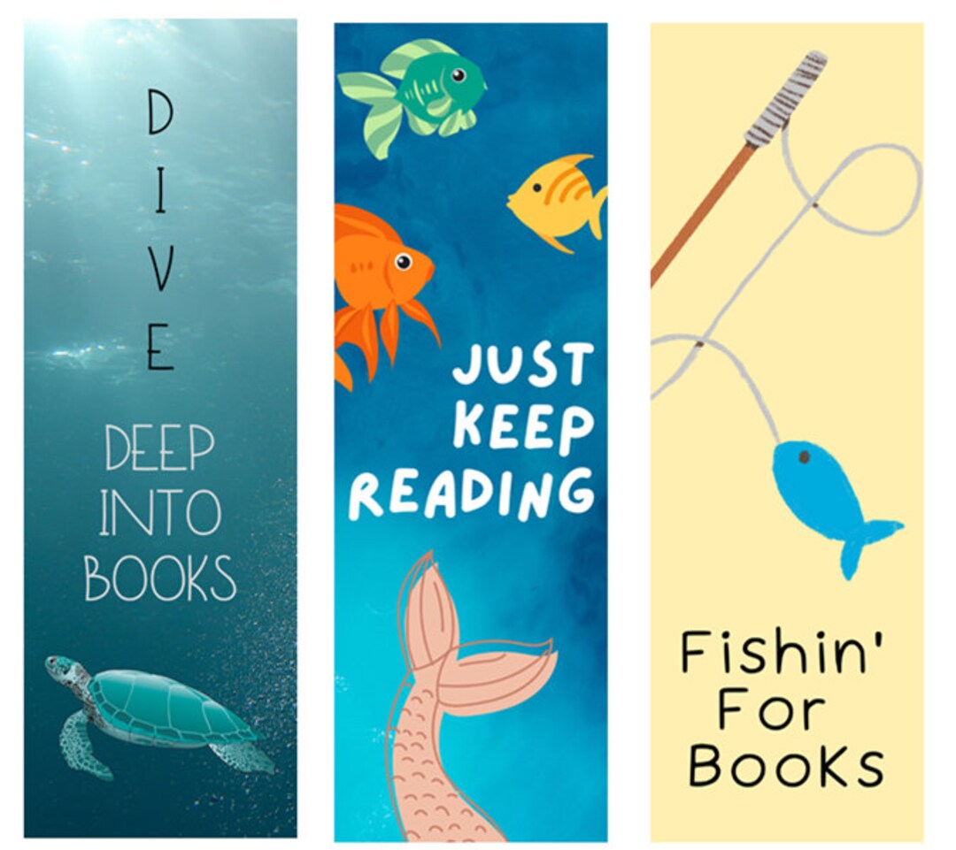 Sea Themed Bookmarks - Etsy
