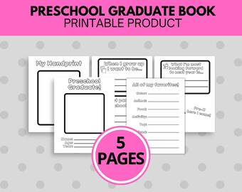 Pre-k Graduate Book Printable Printable Keepsake Pages Graduation ...