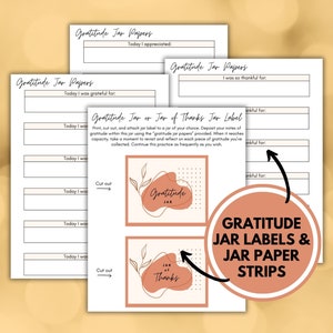 Family Gratitude Journal Printable | Gratitude Jar Printable ...