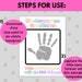 Kindergarten Graduate Handprint Sign Printable Keepsake - Etsy