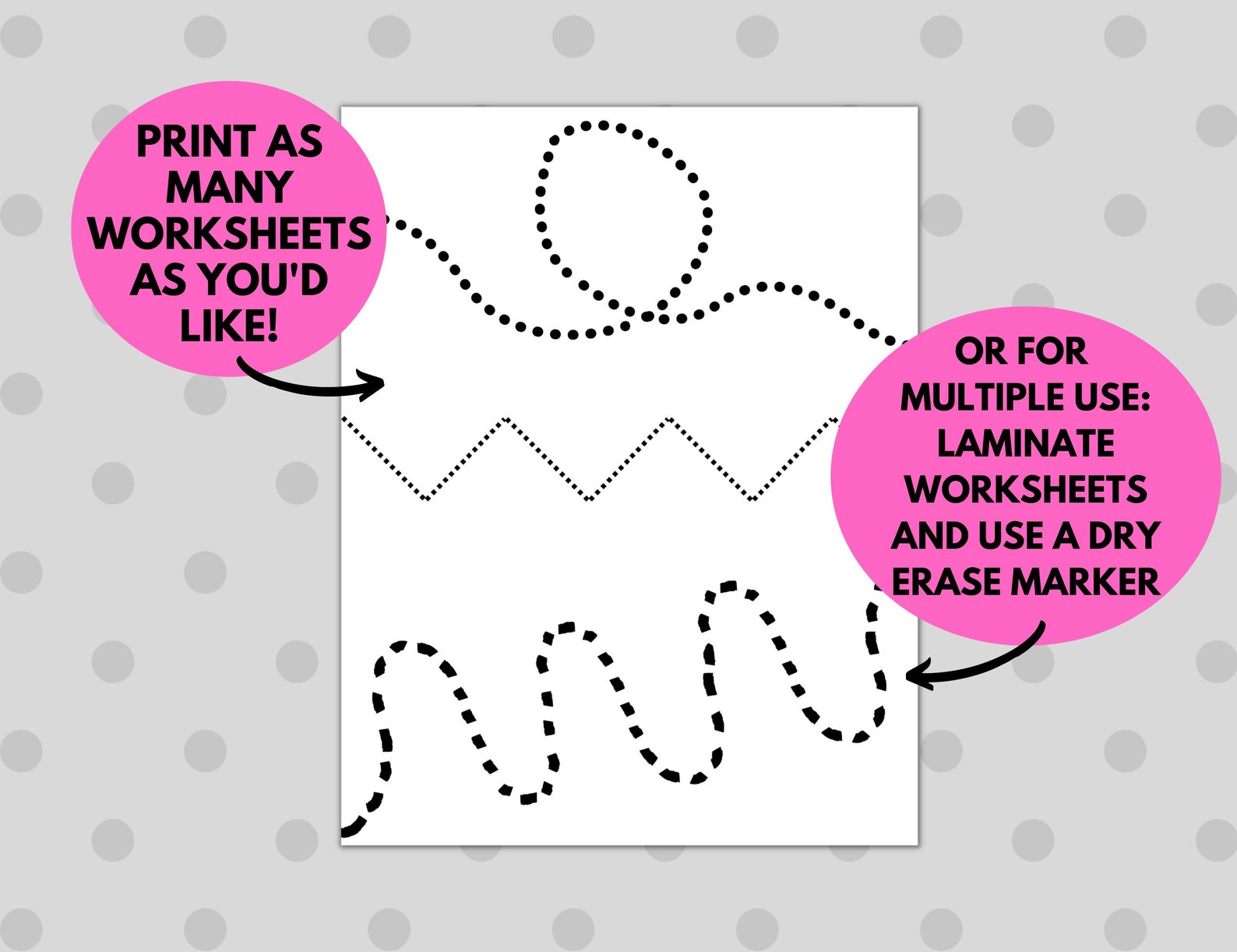 Line Tracing Worksheets Printable Line Drawing Practice - Etsy