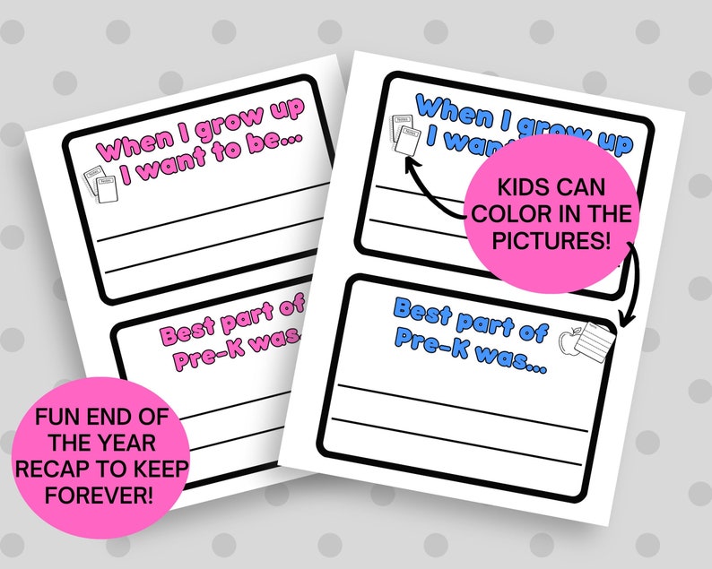 Pre-k Graduate Book Printable Printable Keepsake Pages Graduation ...