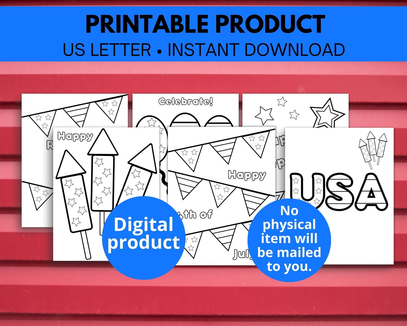 4th of July Coloring Pages Printable | Independence Day Coloring Sheets ...