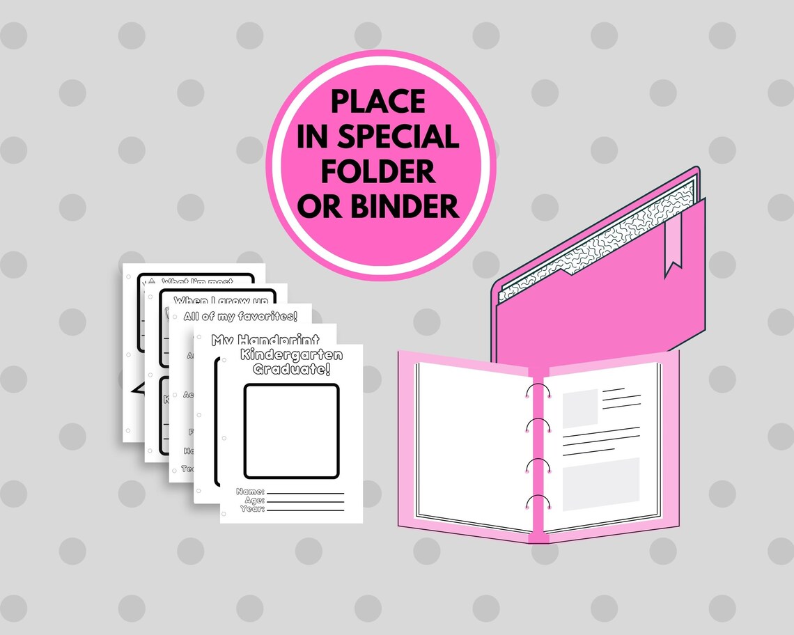 Kindergarten Graduate Book Printable | Keepsake Pages | Graduation ...