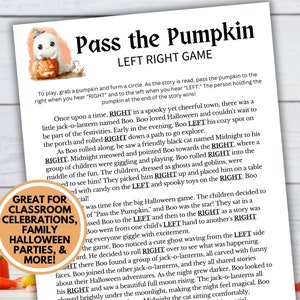 Pass the Pumpkin Game | Halloween Kids Activities | Halloween Left ...