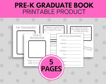 Pre-k Graduate Book Printable | Printable Keepsake Pages | Graduation ...