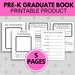 Pre-k Graduate Book Printable | Printable Keepsake Pages | Graduation ...