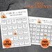 A Little Boo is Almost Due Find the Guest Bingo Game | Halloween Baby ...