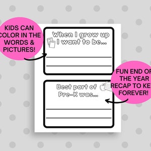 Pre-k Graduate Book Printable Printable Keepsake Pages Graduation ...