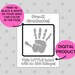 Pre-k Graduate Handprint Sign Printable | Keepsake Printable - Etsy