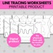 Line Tracing Worksheets Printable | Line Drawing Practice Printable ...