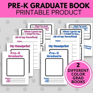 Pre-k Graduate Book Printable | Printable Keepsake Pages | Graduation ...
