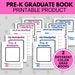 Pre-k Graduate Book Printable | Printable Keepsake Pages | Graduation ...