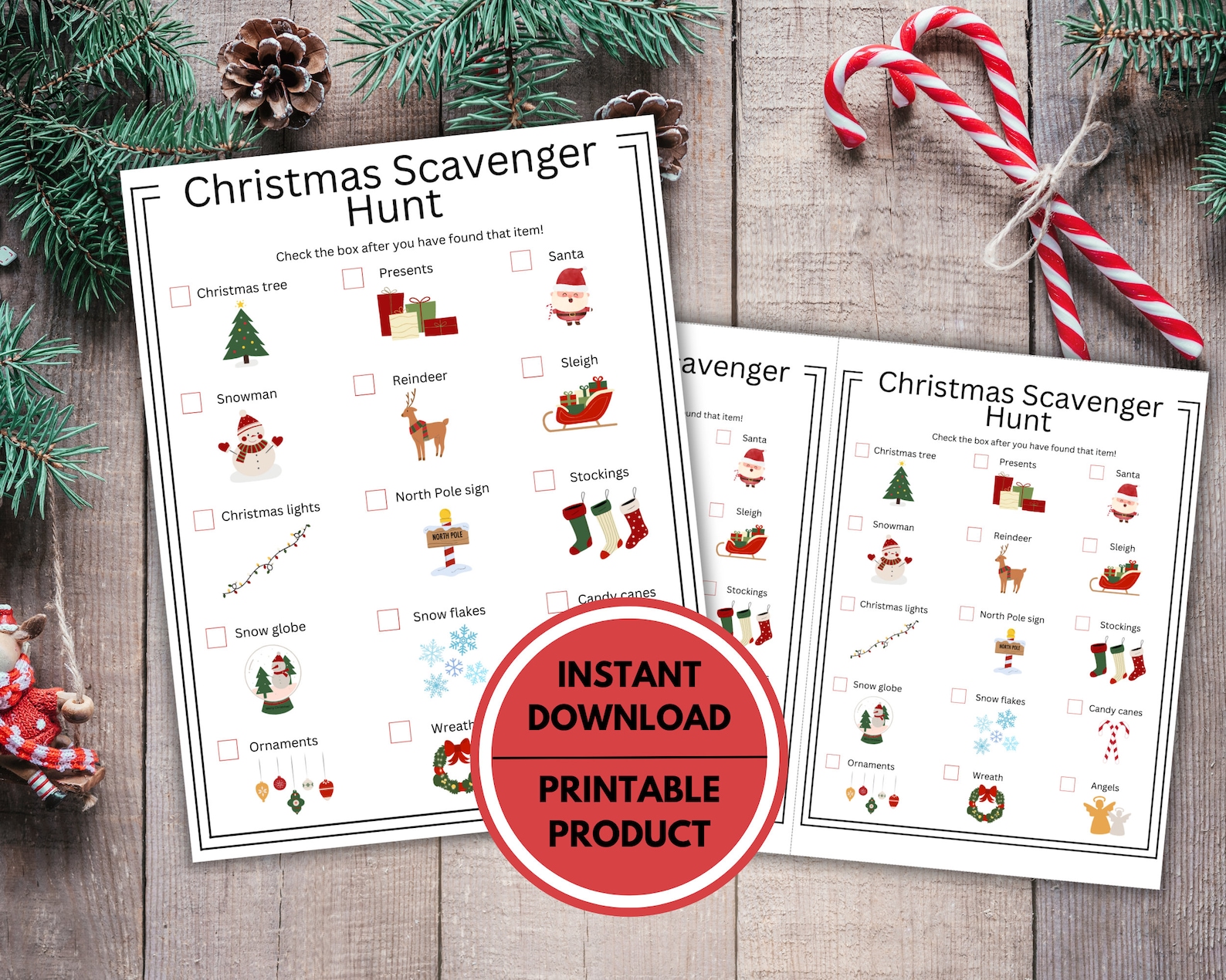 Christmas Scavenger Hunt Printable for Kids | Xmas Scavenger Hunt ...