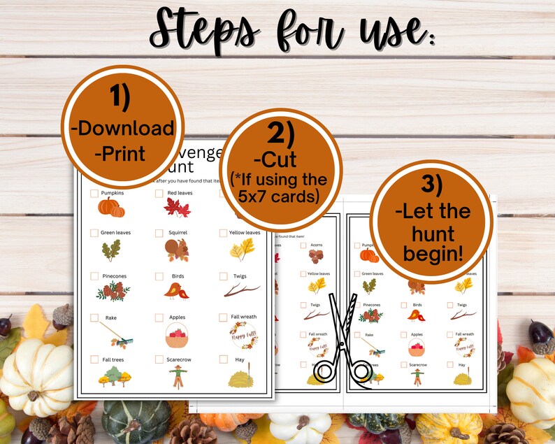 Fall Scavenger Hunt Printable for Kids | Outdoor Fall Nature Walk ...