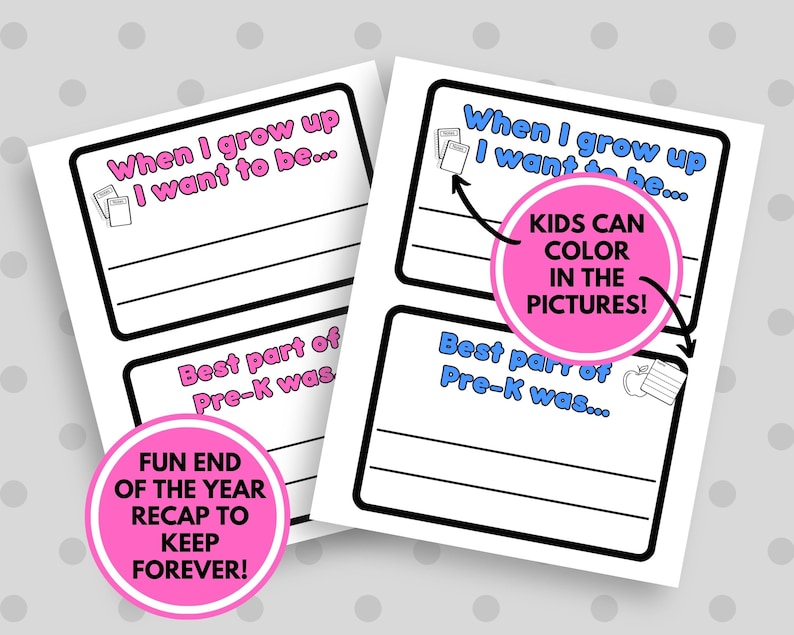 Pre-k Graduate Book Printable | Printable Keepsake Pages | Graduation ...