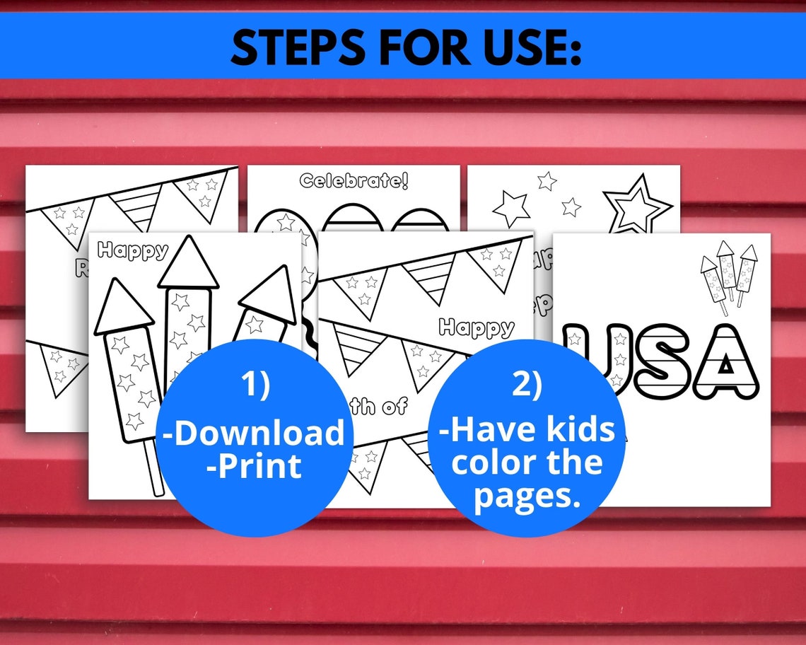 4th of July Coloring Pages Printable | Independence Day Coloring Sheets ...