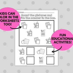 Kindergarten Worksheet Packet Printable Kindergarten - Etsy