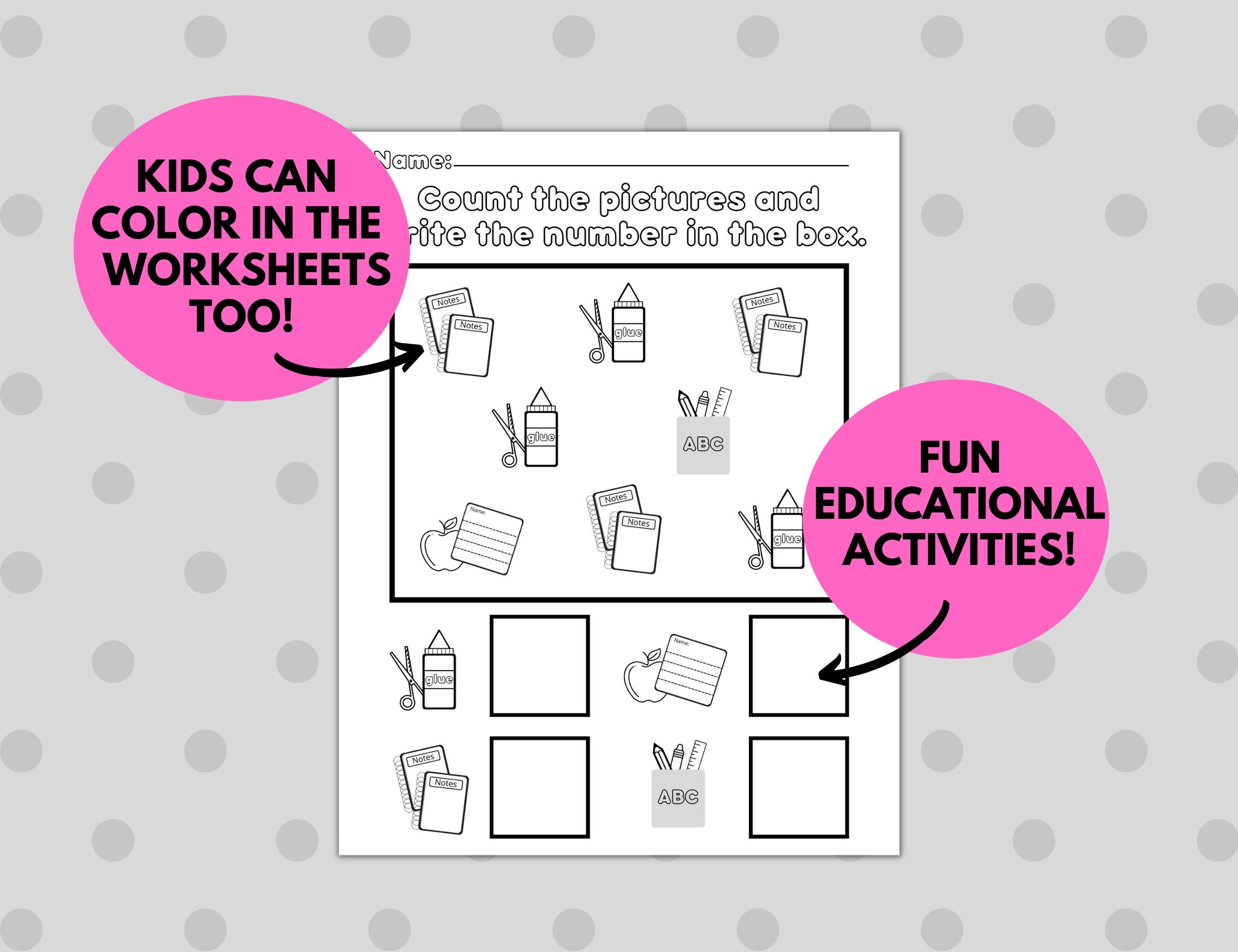 Kindergarten Worksheet Packet Printable Kindergarten - Etsy