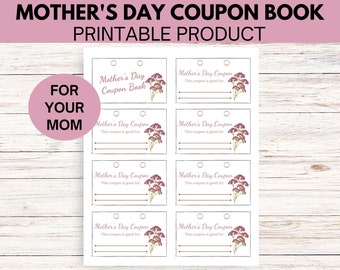 Mother's Day Coupon Book Personalized Gifts for Mom - Etsy
