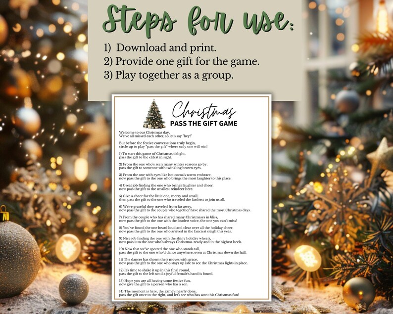 Gift Exchange Game | Christmas Pass the Gift Game | Christmas Left ...