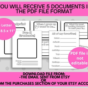 Pre-k Graduate Book Printable Printable Keepsake Pages Graduation ...