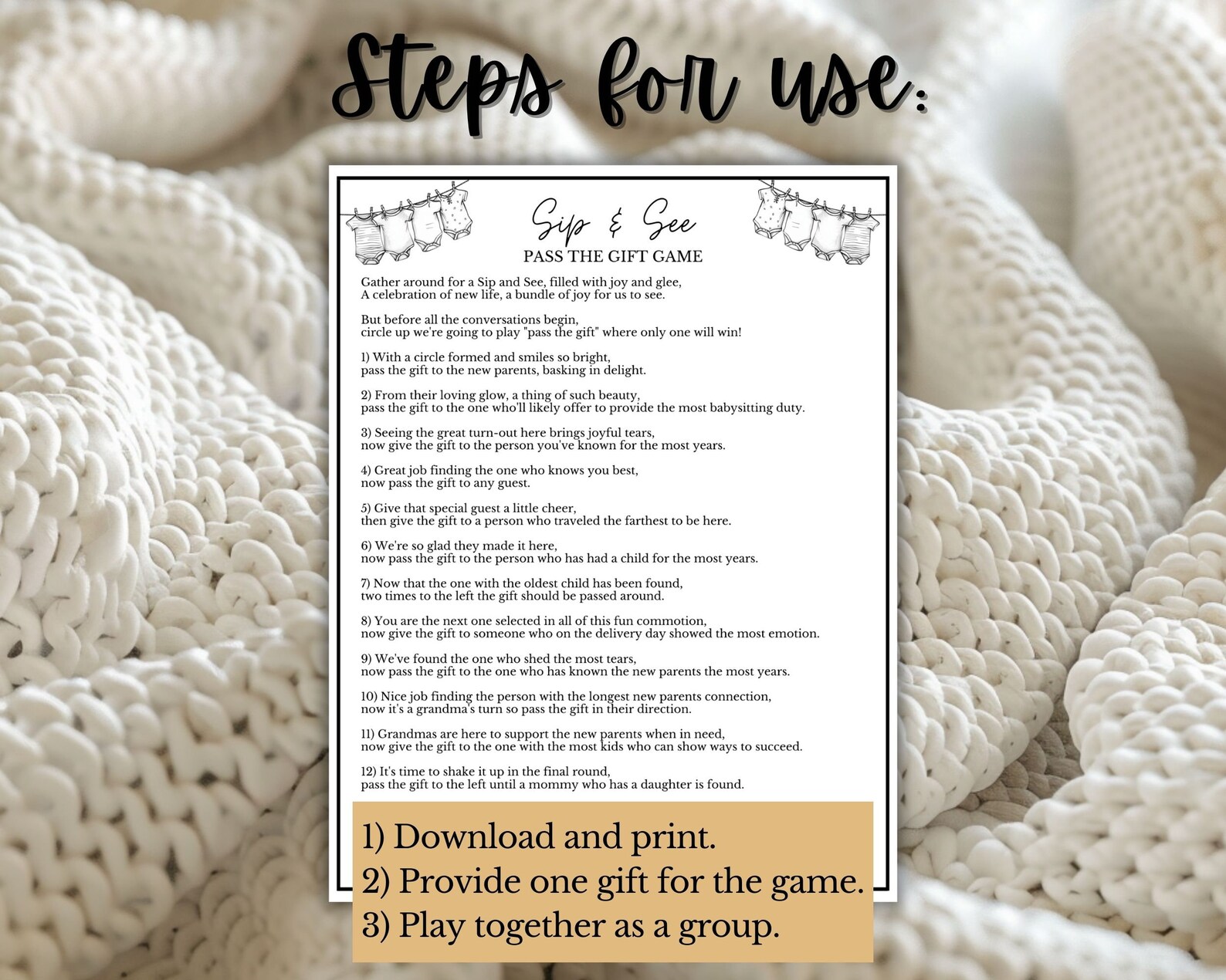 Sip and See Games | Pass the Parcel | Pass the Gift Game | Find the ...