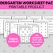Kindergarten Worksheet Packet | Printable Kindergarten Activities ...