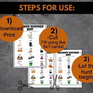 Halloween Outdoor Scavenger Hunt | Halloween Games for Kids 1st Grade ...