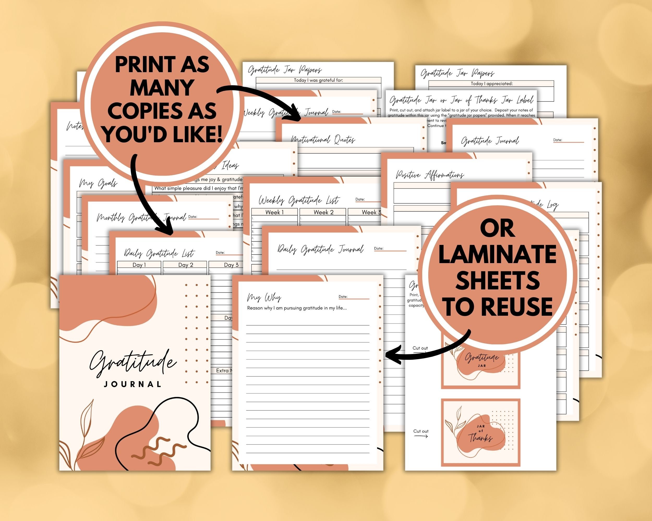 Family Gratitude Journal Printable | Gratitude Jar Printable ...