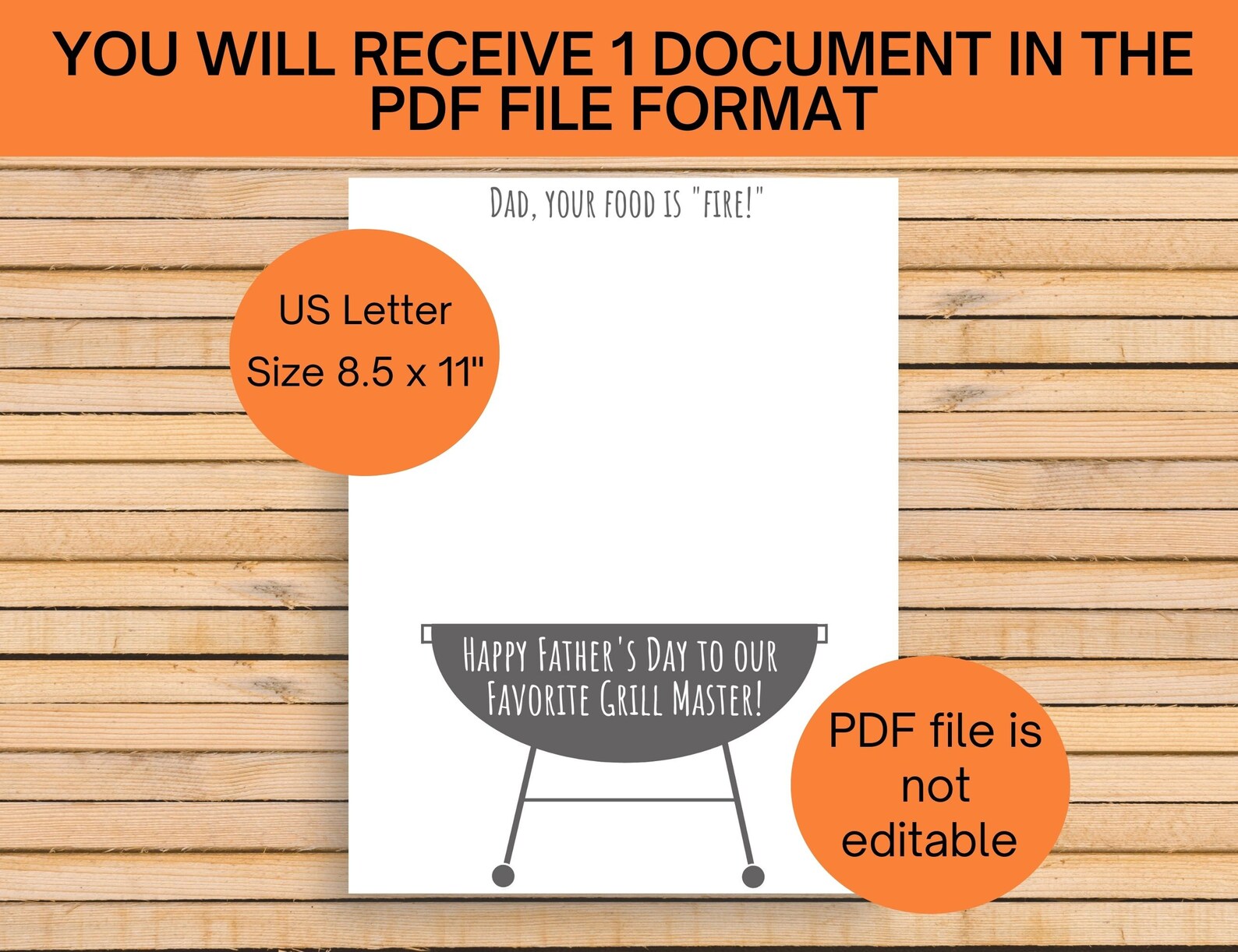 Grill Master Father's Day Handprint Sign Printable BBQ - Etsy