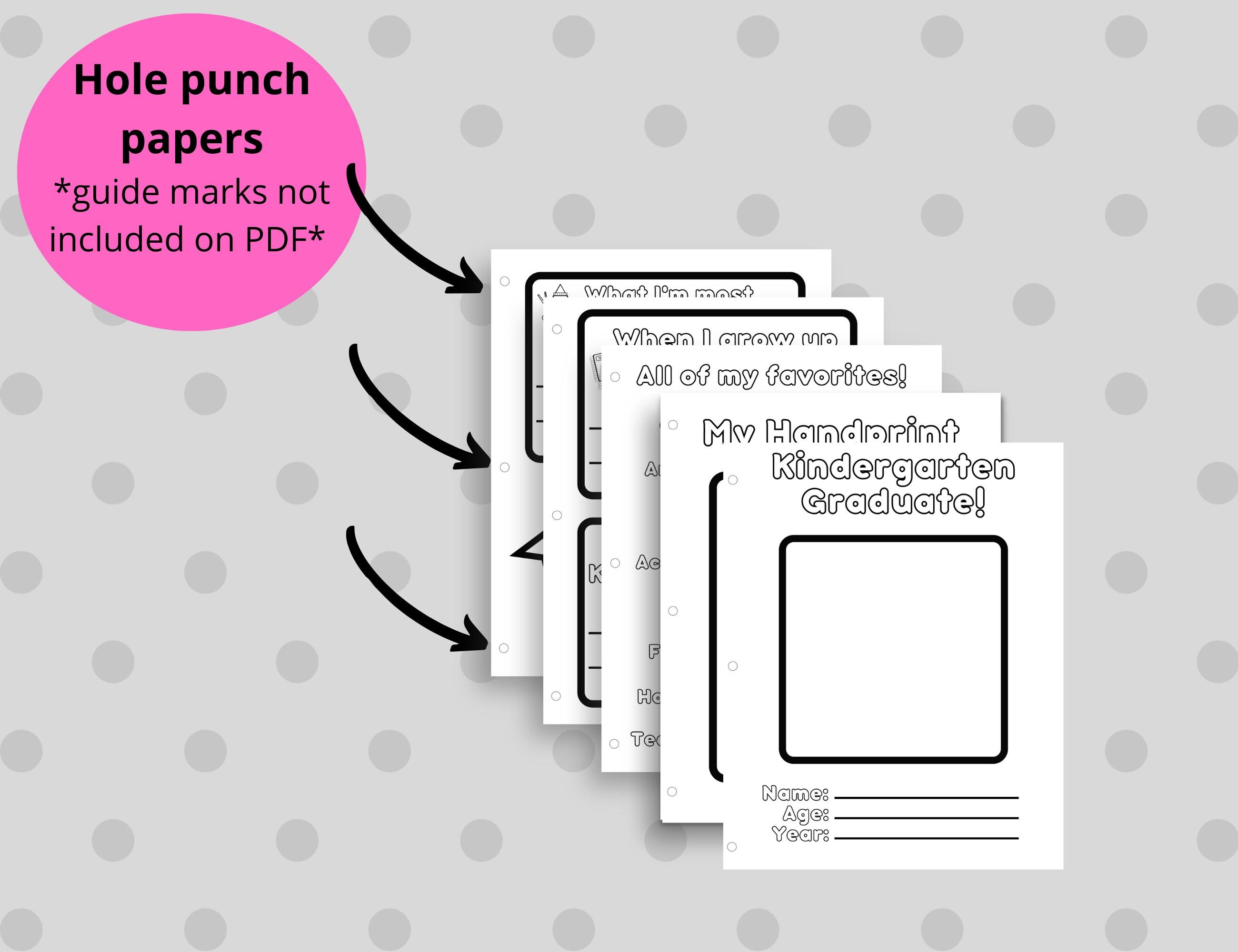 Kindergarten Graduate Book Printable Keepsake Pages - Etsy