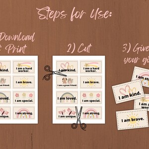 I Am Affirmations Lunch Box Notes for Girls | Woodland Affirmation ...