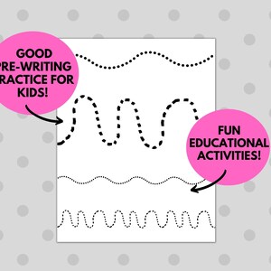 Line Tracing Worksheets Printable | Line Drawing Practice Printable ...