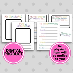 Pre-k Graduate Book Printable | Printable Keepsake Pages | Graduation ...