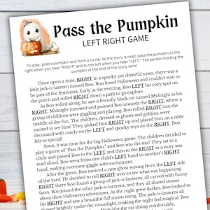 Pass the Pumpkin Game | Halloween Kids Activities | Halloween Left ...