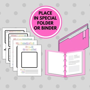 Pre-k Graduate Book Printable | Printable Keepsake Pages | Graduation ...