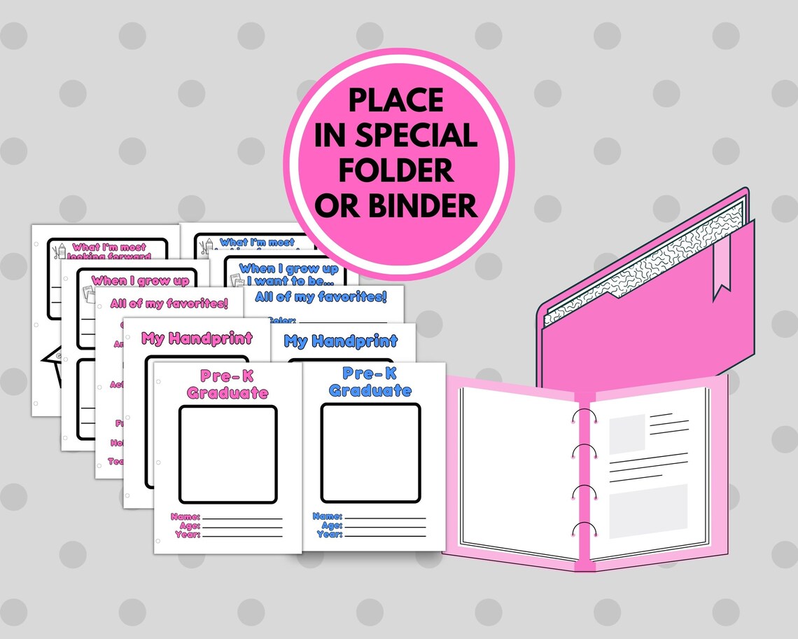 Pre-k Graduate Book Printable Printable Keepsake Pages Graduation ...