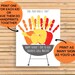 Grill Master Father's Day Handprint Sign Printable BBQ - Etsy
