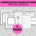 Kindergarten Graduate Book Printable | Keepsake Pages | Graduation ...
