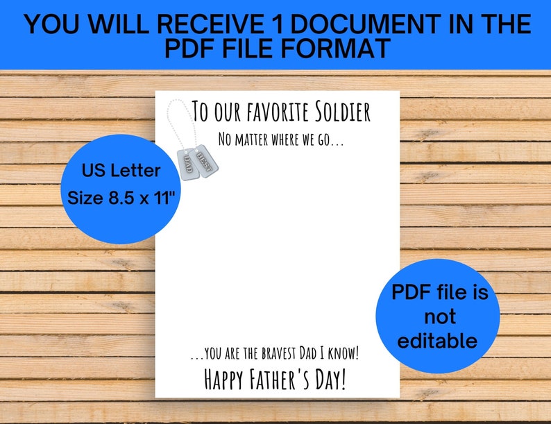 Army Father's Day Sign Printable Handprint Sign | Etsy