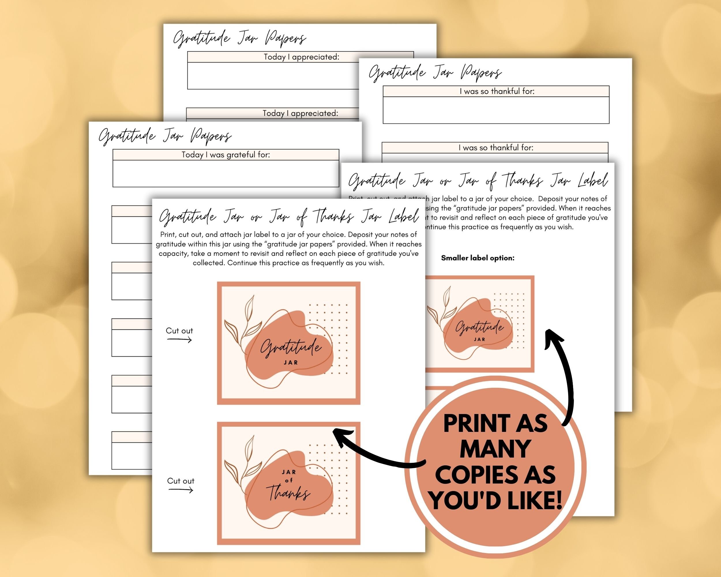 Gratitude Jar Printable | Family Gratitude Journal Printable ...