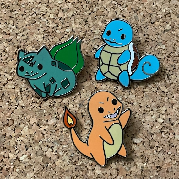 Chibi Pokemon Kanto Starters Bulbasaur Charmander Squirtle - Etsy